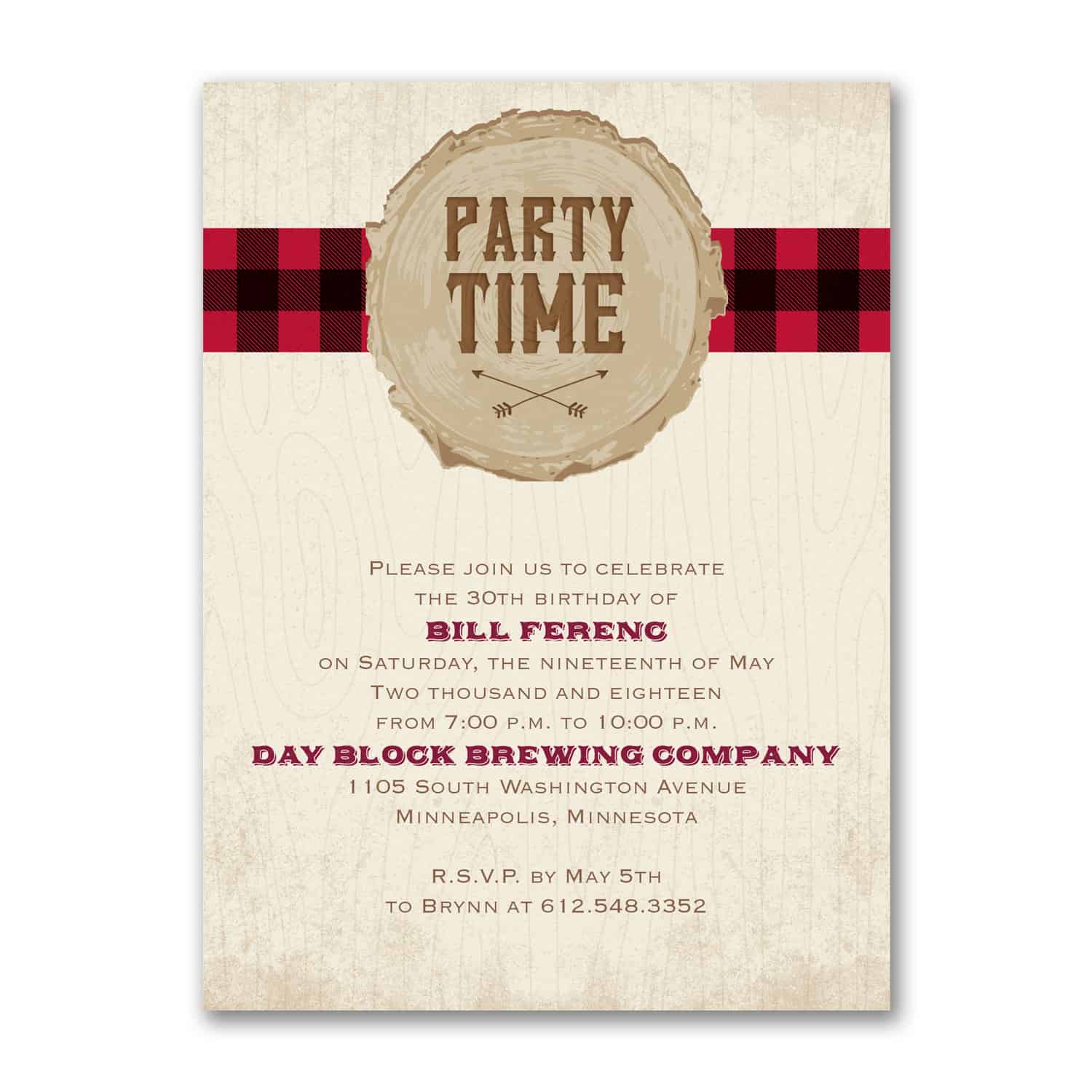Plaid Party Time – New and Blue