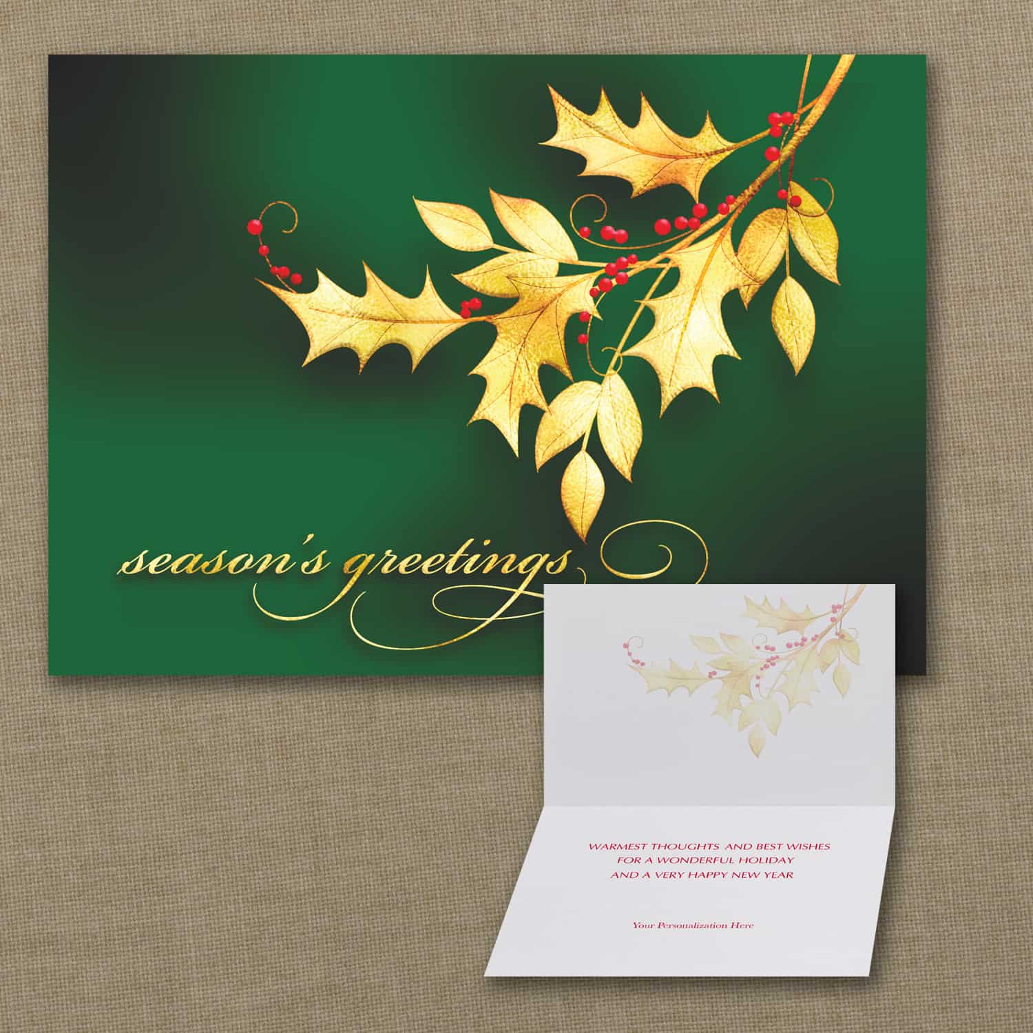 Golden Holly Folder – New and Blue
