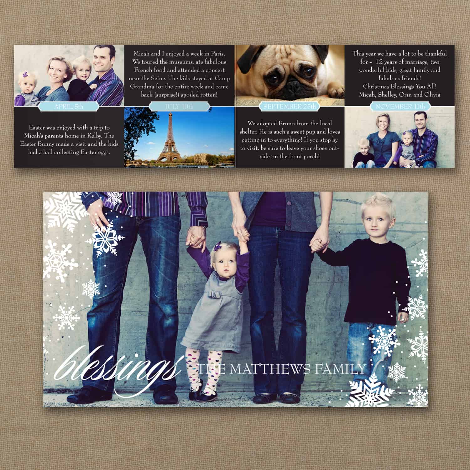Snowflake Blessings Storyline – New and Blue