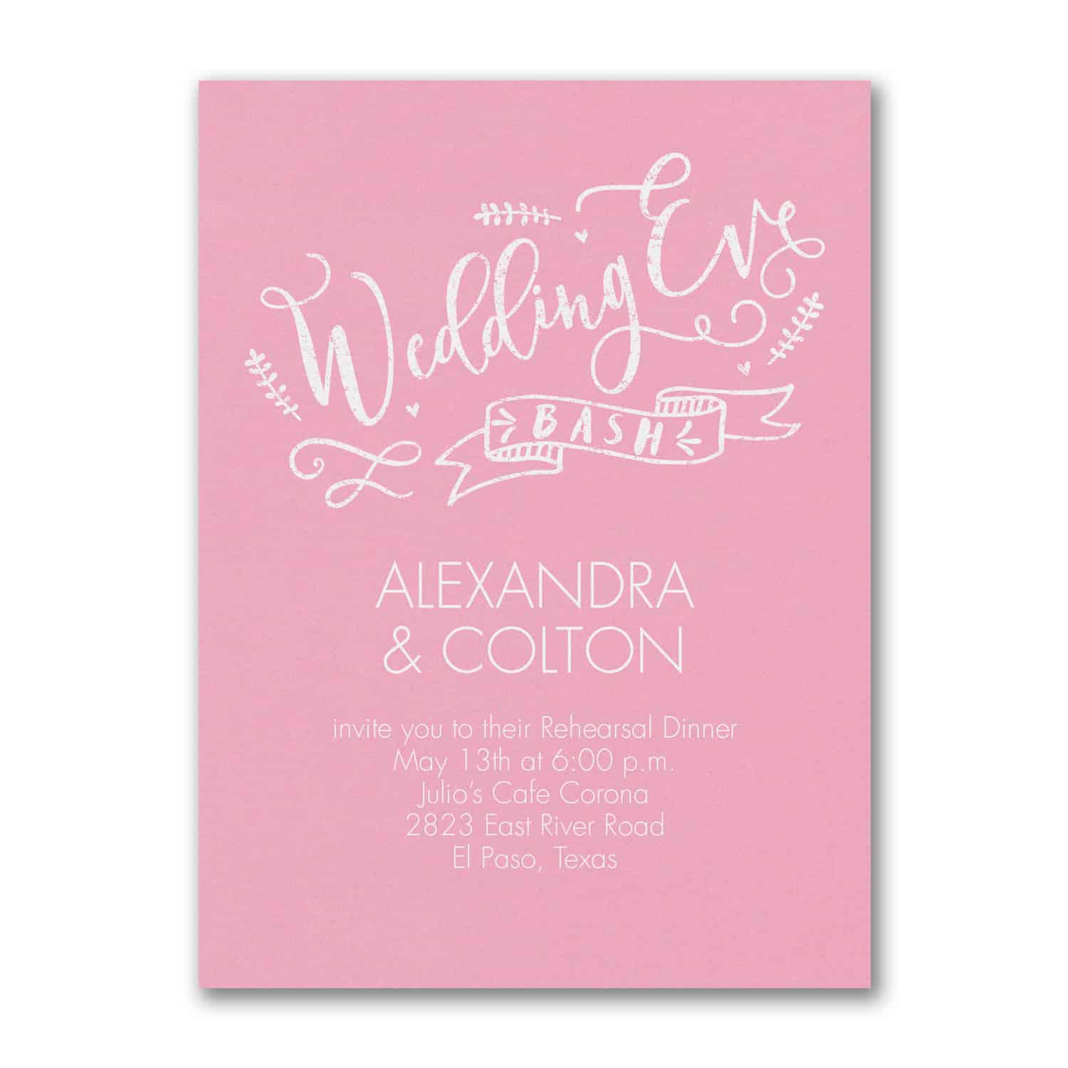 Wedding Eve Bash – New and Blue