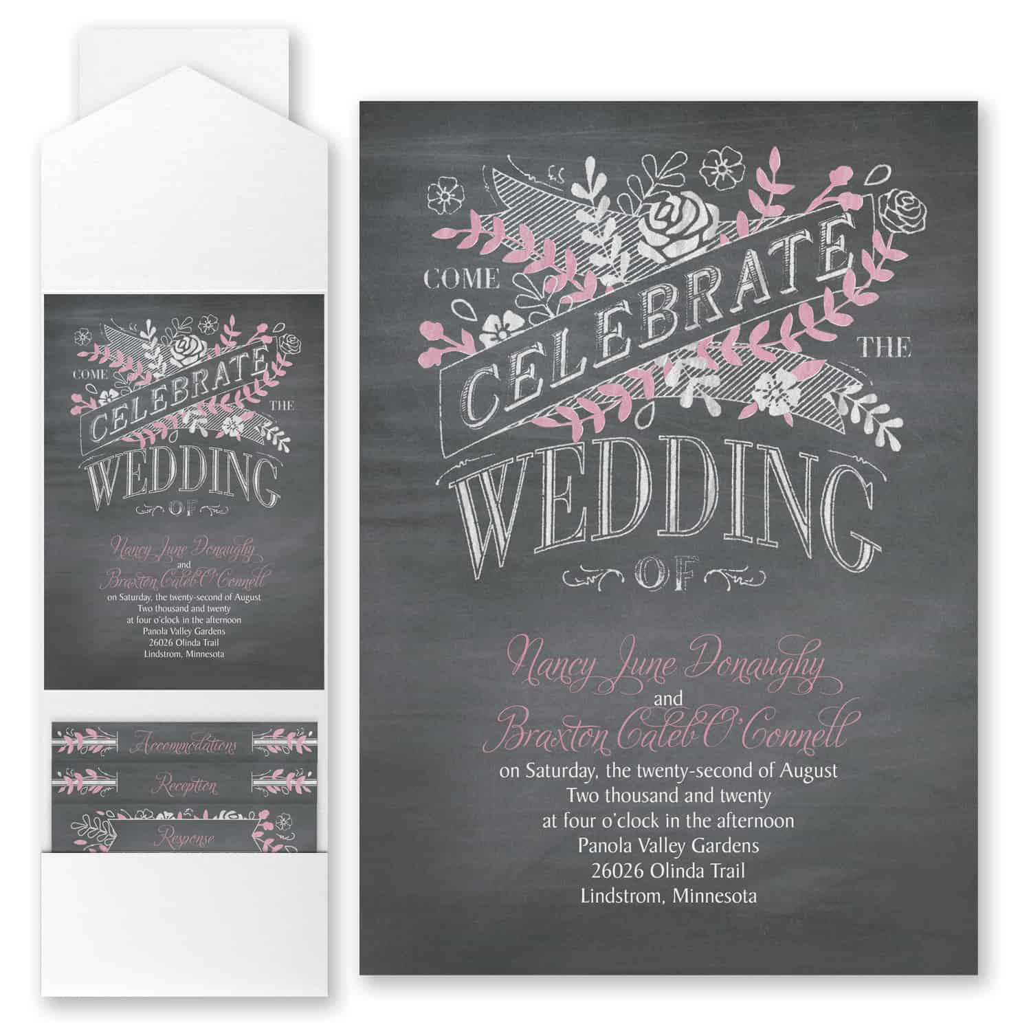 Chalkboard wedding invitations | Beachweddingtips.com