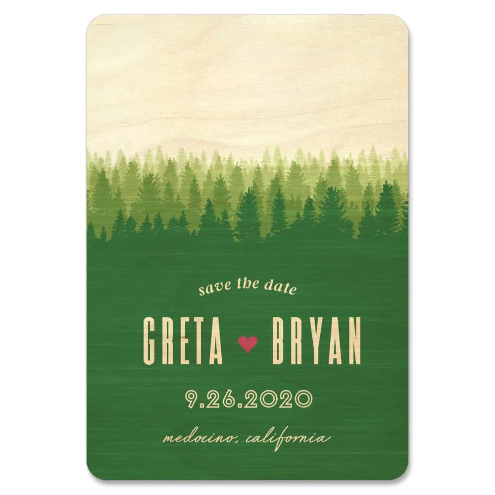 Wooden Save the Date Magnets – New and Blue