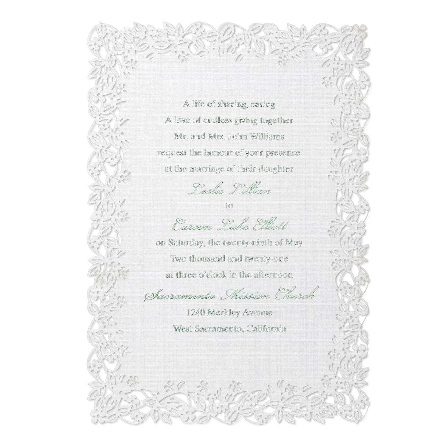 Linen Love Invitation – New and Blue